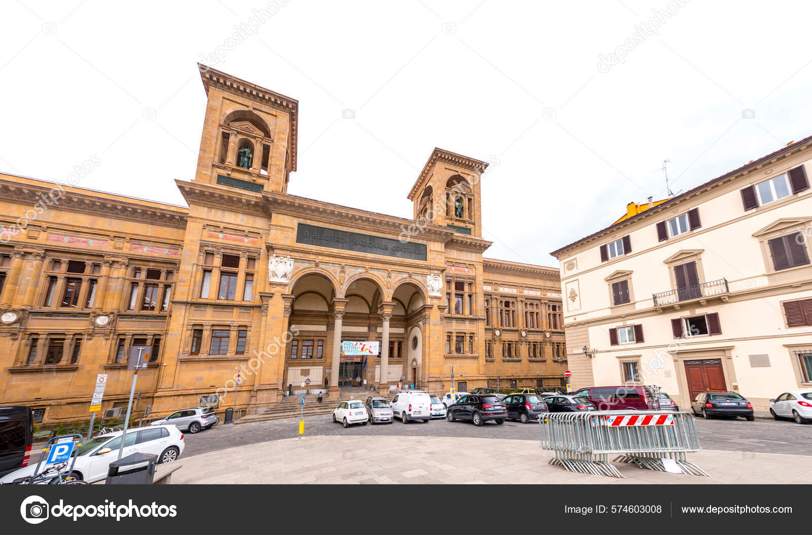 Florence Italy April 2022 Exterior View Central National Library ...
