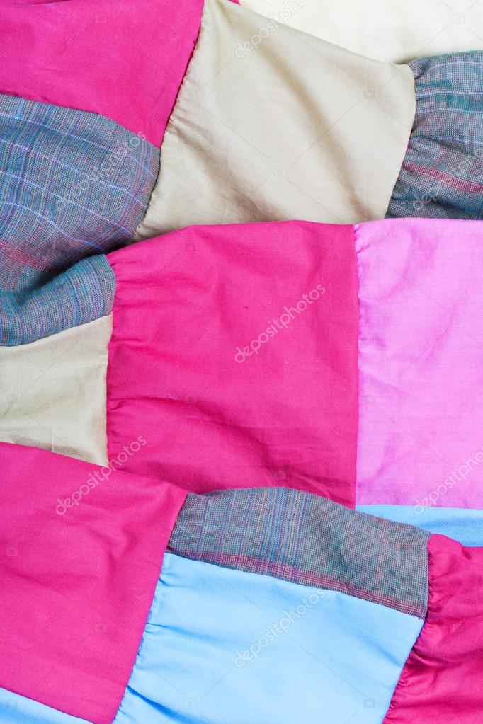 Pink patchwork quilt Stock Photo by ©vvoennyy 23849211