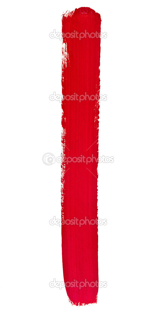 Letter l hand painted by red brush Stock Photo by ©vvoennyy 33151935
