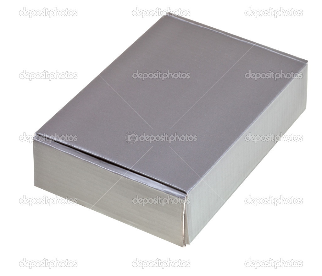 Grey cardboard box Stock Photo by ©vvoennyy 37182387