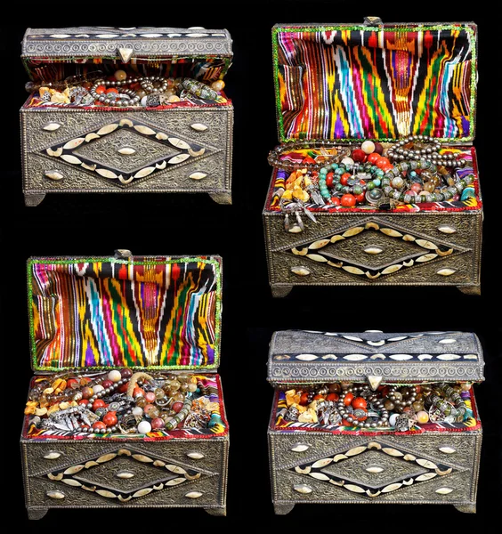 Set of ancient bronze treasure chests Stock Photo by ©vvoennyy 38625497