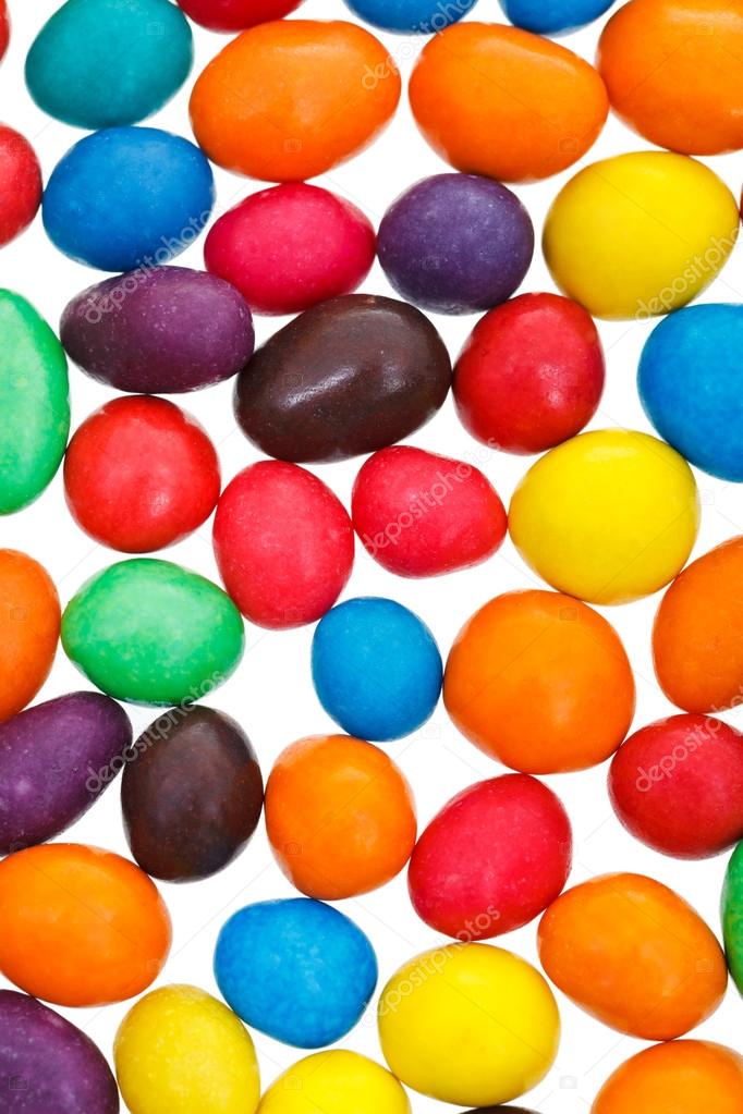 Multi-colored chocolate candy dragees — Stock Photo © vvoennyy #38625329