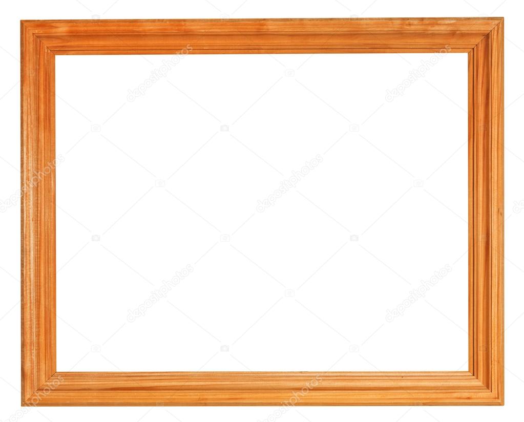 Simple wooden picture frame Stock Photo by ©vvoennyy 44652951