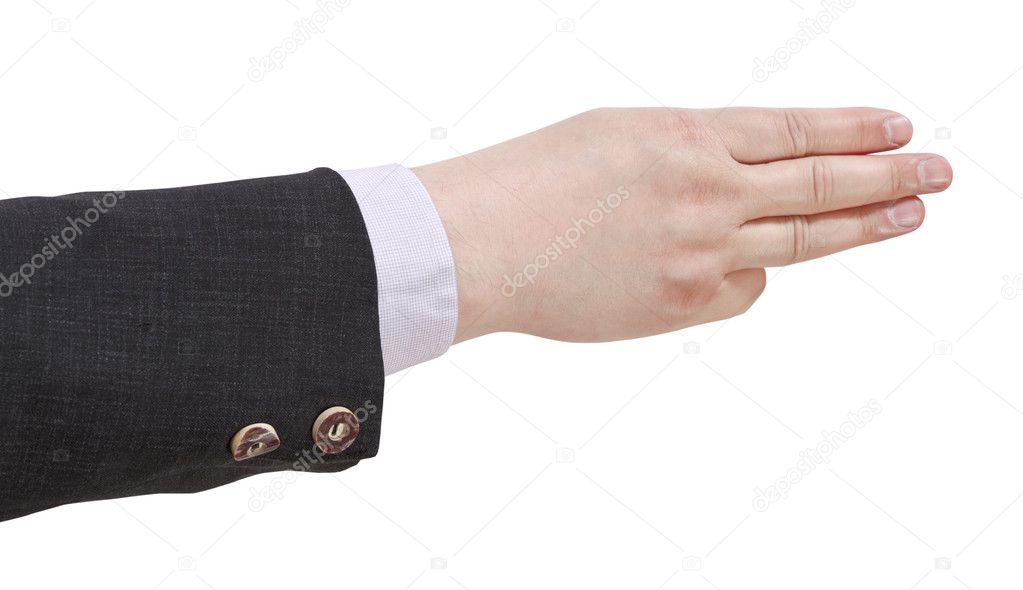 puntuación por tres dedos juntos - gesto de la mano 2023