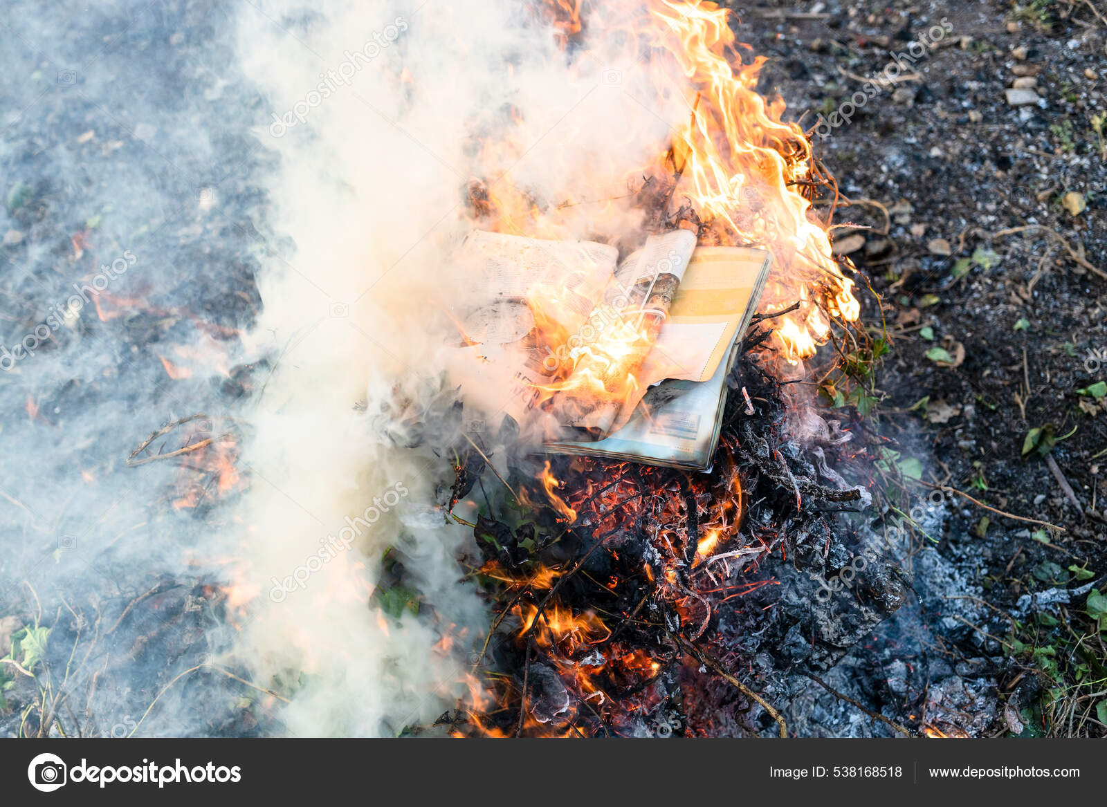 Country Bonfire Photography