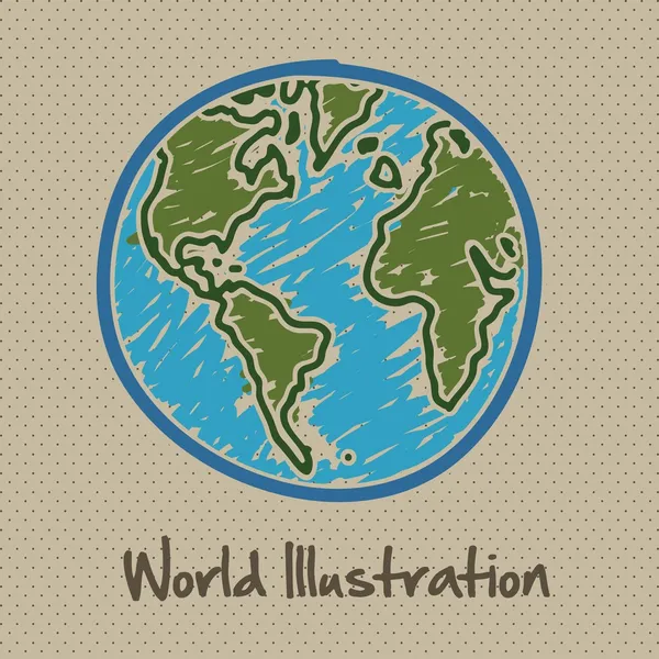 Wereldbol tekenen Vector Art Stock Images | Depositphotos