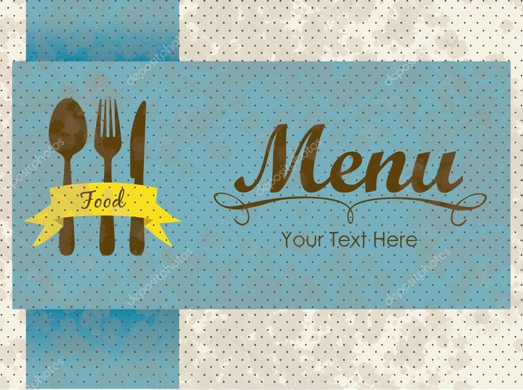 Menu retro Stock Vector by ©grgroupstock 14497703