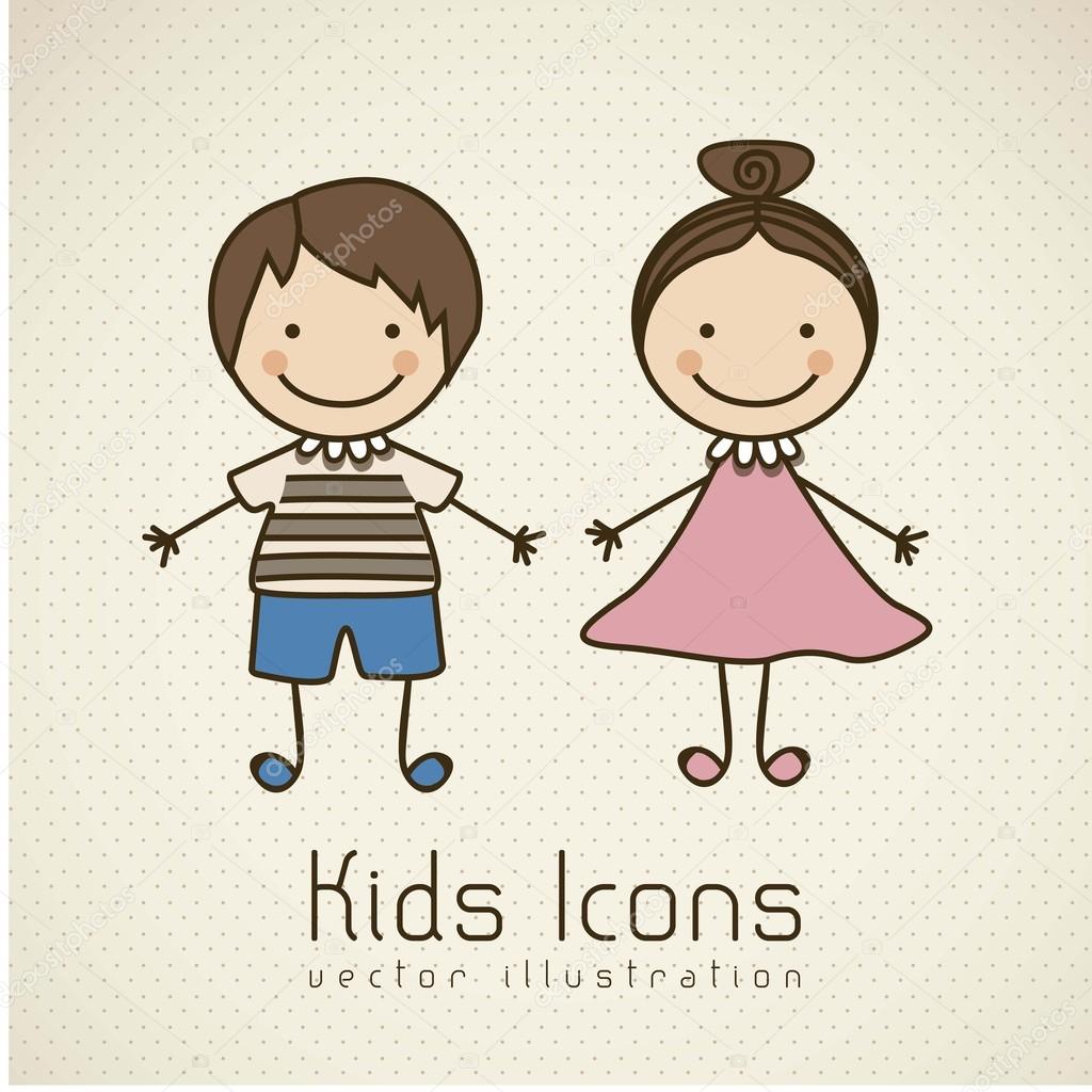 Kinder-Symbole — Stockvektor © grgroupstock #15799997