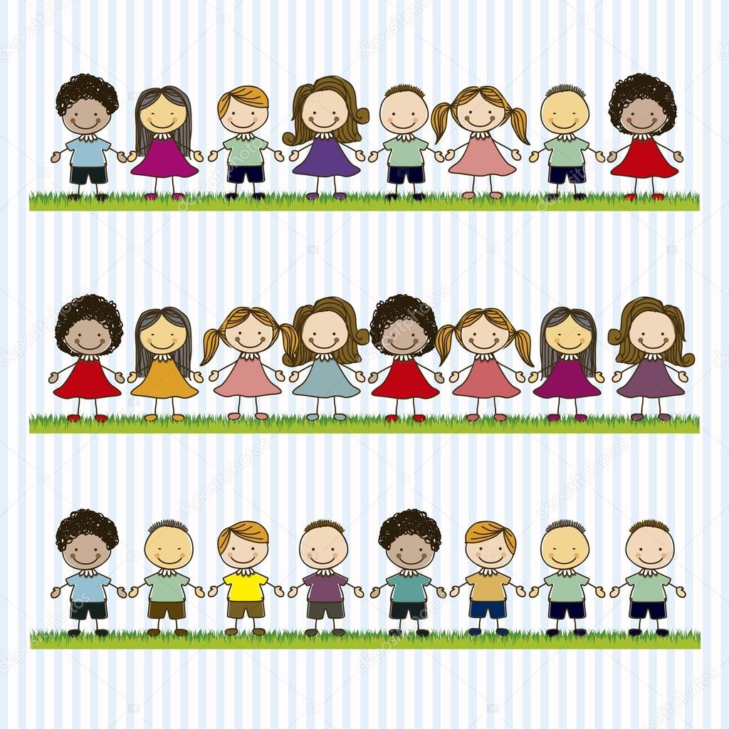 Kids Team Stock Vector Image by ©grgroupstock #19035913