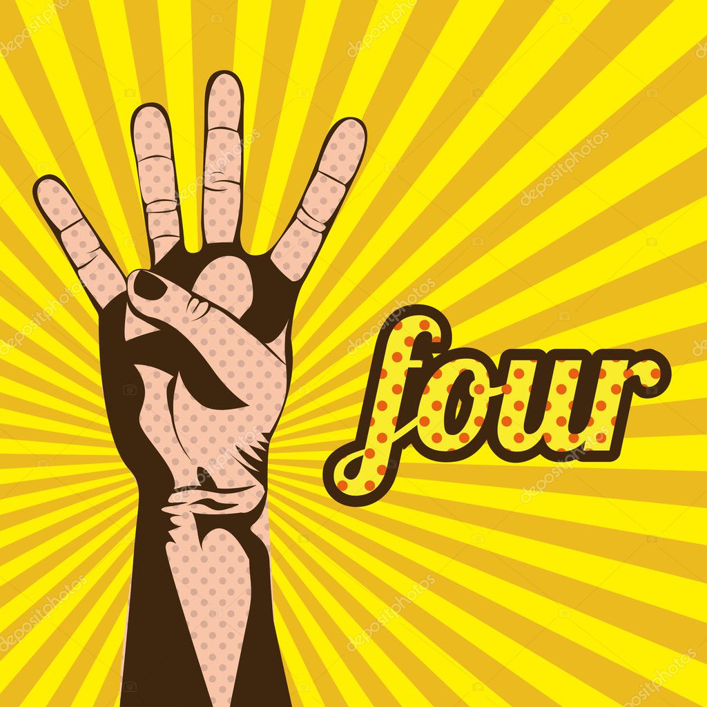 Four number Stock Vector by ©grgroupstock 27233909