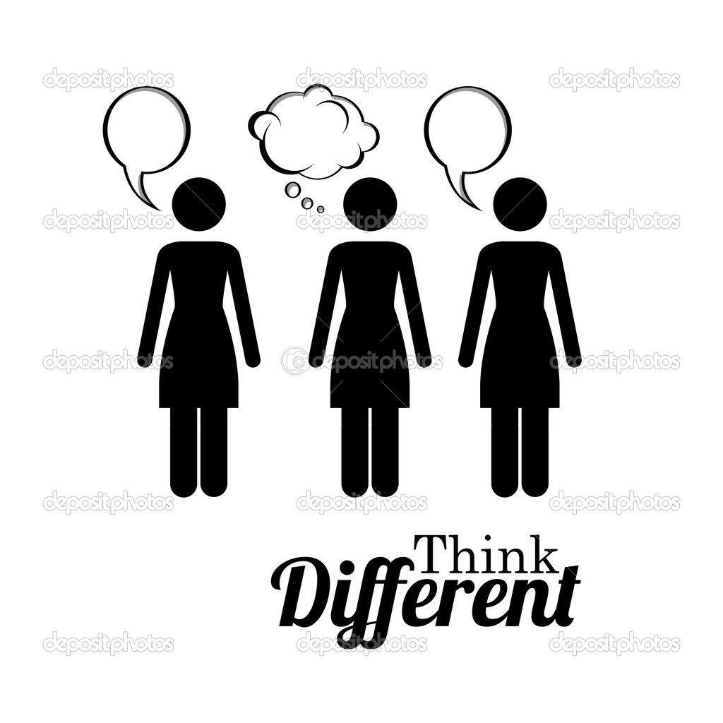 Think different Stock Vector Image by ©grgroupstock #29827913