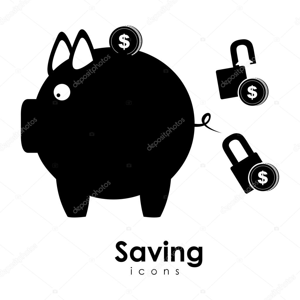 Saving icons Stock Vector by ©grgroupstock 30271035