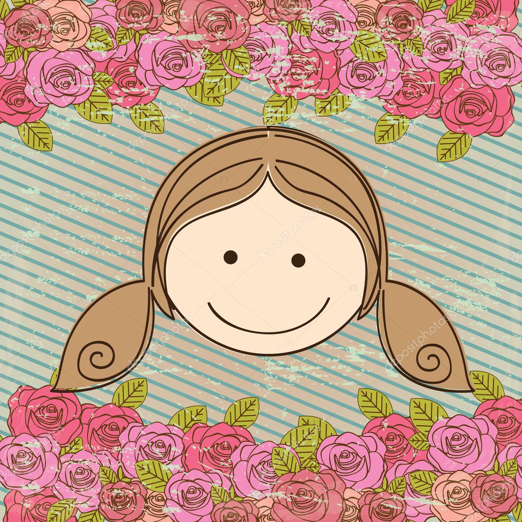 Girl design — Stock Vector © grgroupstock #30279937