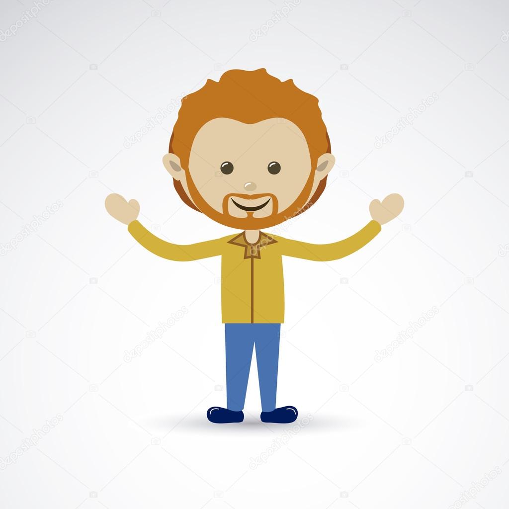 Happy man Stock Vector Image by ©grgroupstock #32042989