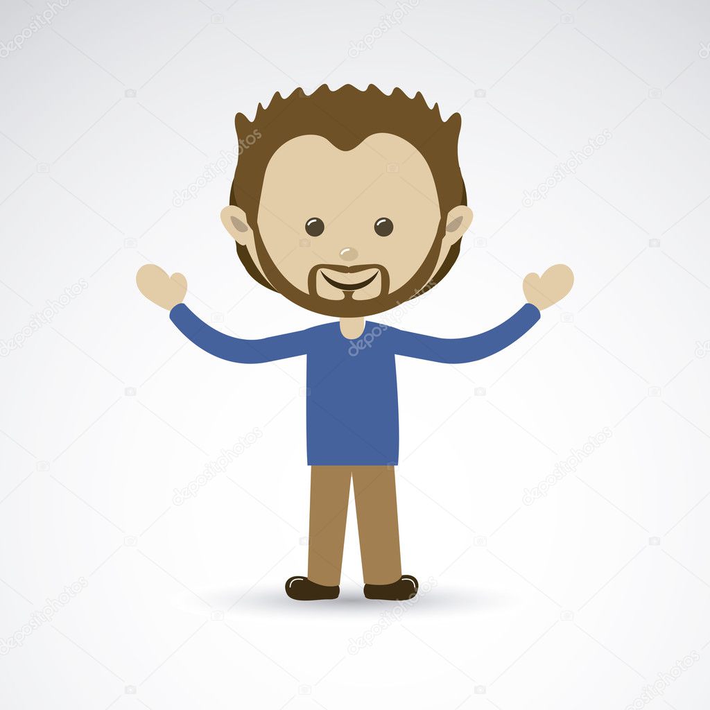 Happy man Stock Vector Image by ©grgroupstock #32043041