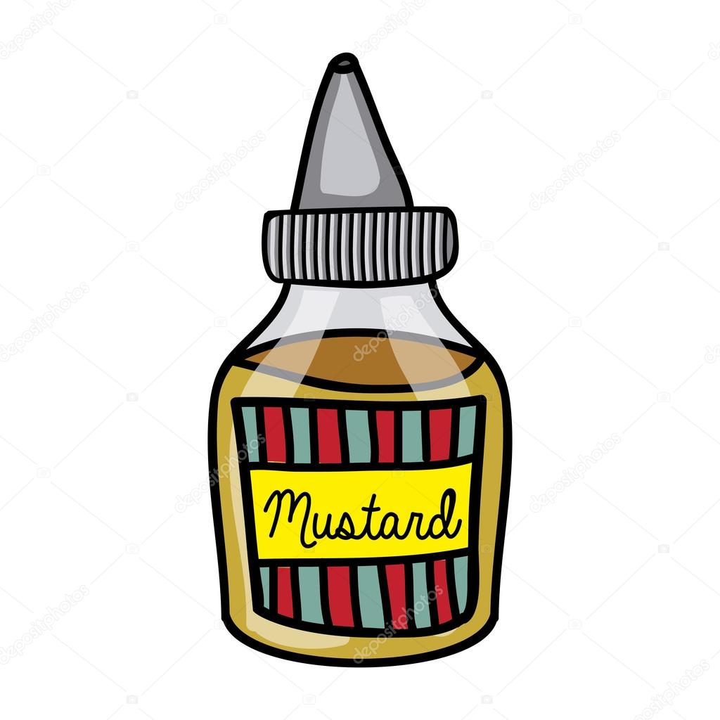 Mustand drawing Stock Vector by ©grgroupstock 33200715