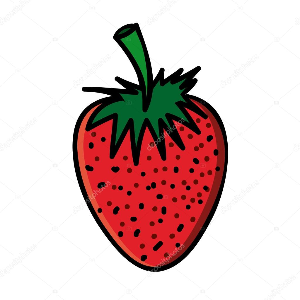 Truskawka rysunku — Grafika wektorowa © grgroupstock #33202055