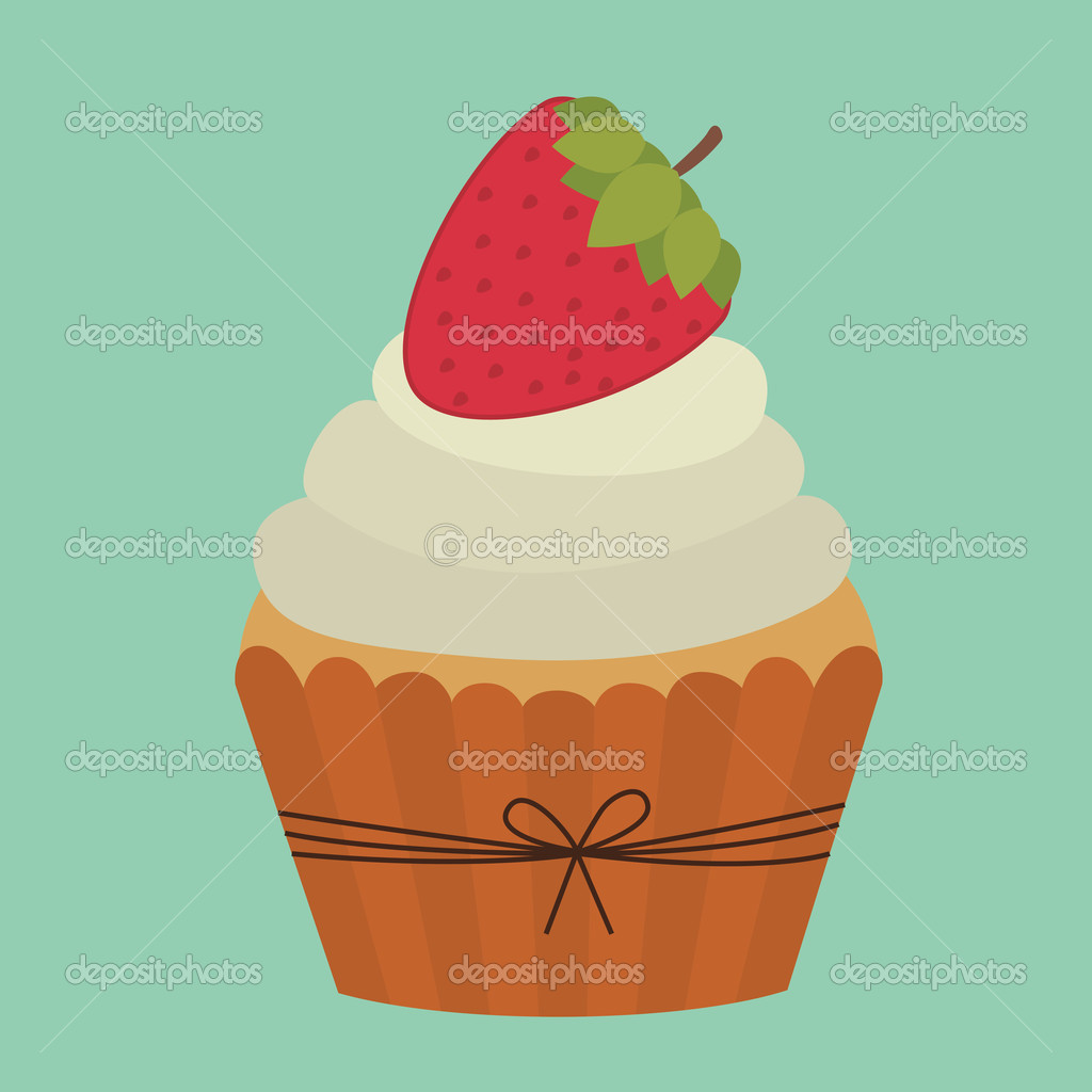Cup cake design Stock Vector by ©grgroupstock #39297909