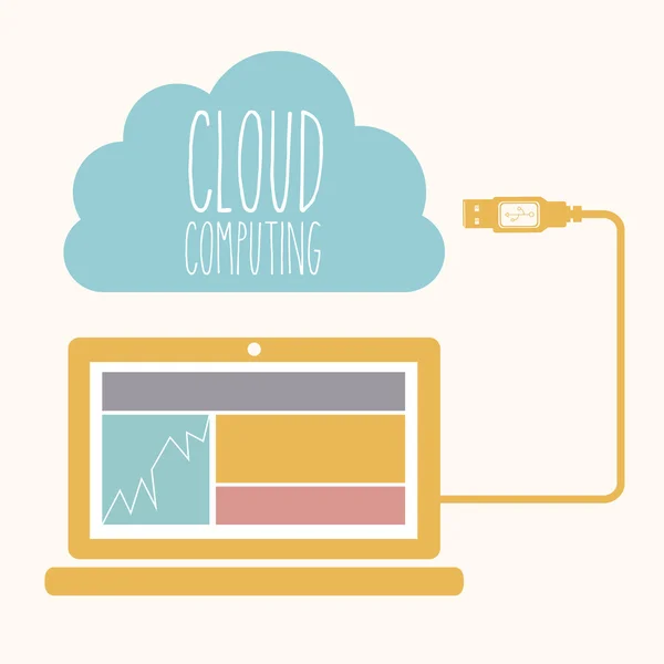 Cloud Computing Cartoons Elements Frames Vector Illustration Graphic ...