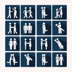 Friend Friendship Relationship Teammate Teamwork Society Icon Sign ...