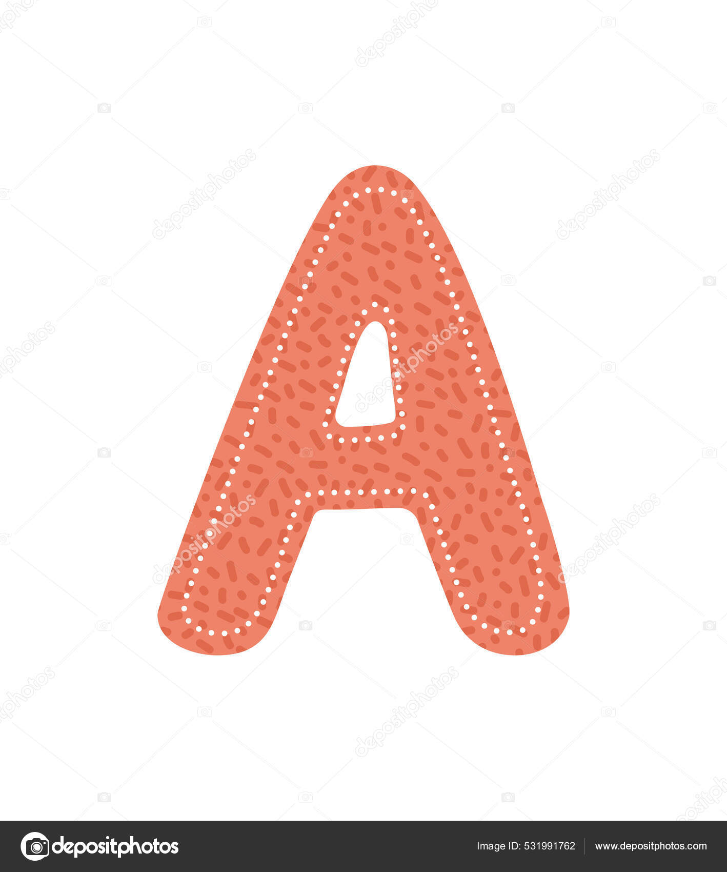Nice letter A icon Stock Vector by ©grgroupstock 531991762
