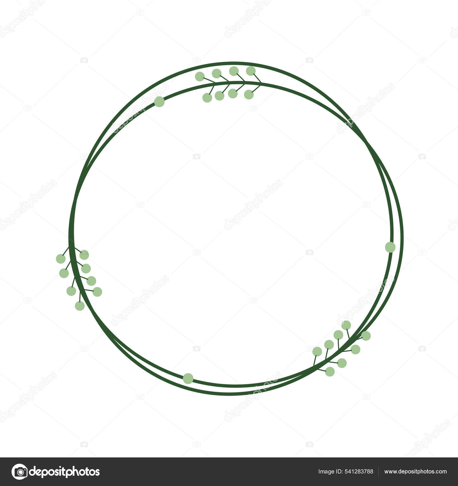 Circle laurel wreath icon Vector de stock por ©grgroupstock 541283788