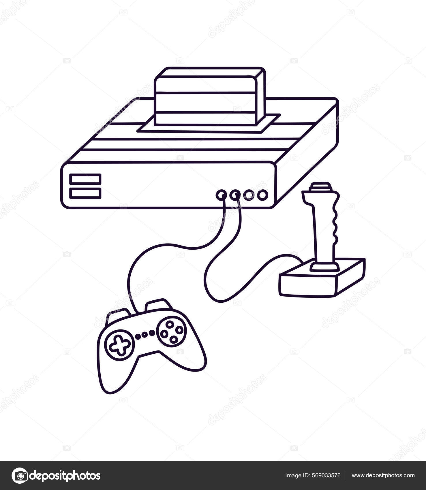 Consola de videojuegos Vector de stock por ©grgroupstock 569033576