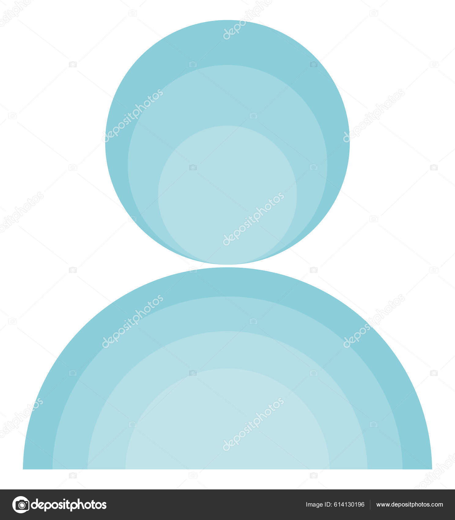 Blue User Profile White Stock Vector by ©grgroupstock 614130196