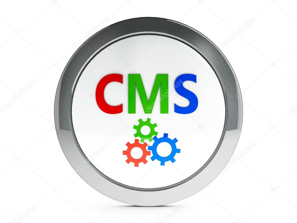 CMS icon with highlight — Stock Photo © Oakozhan #26620003