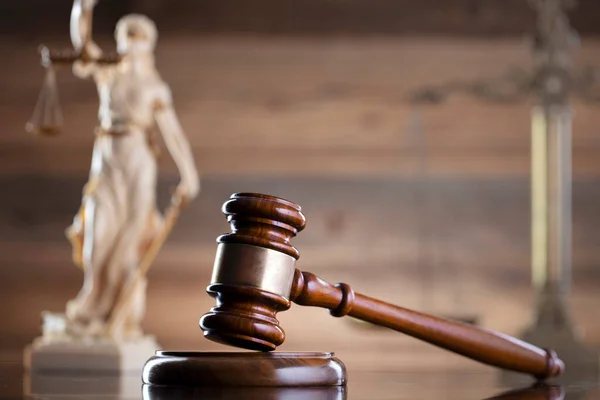 Composición Los Símbolos Legales Concepto Derecho Justicia Martillo ...