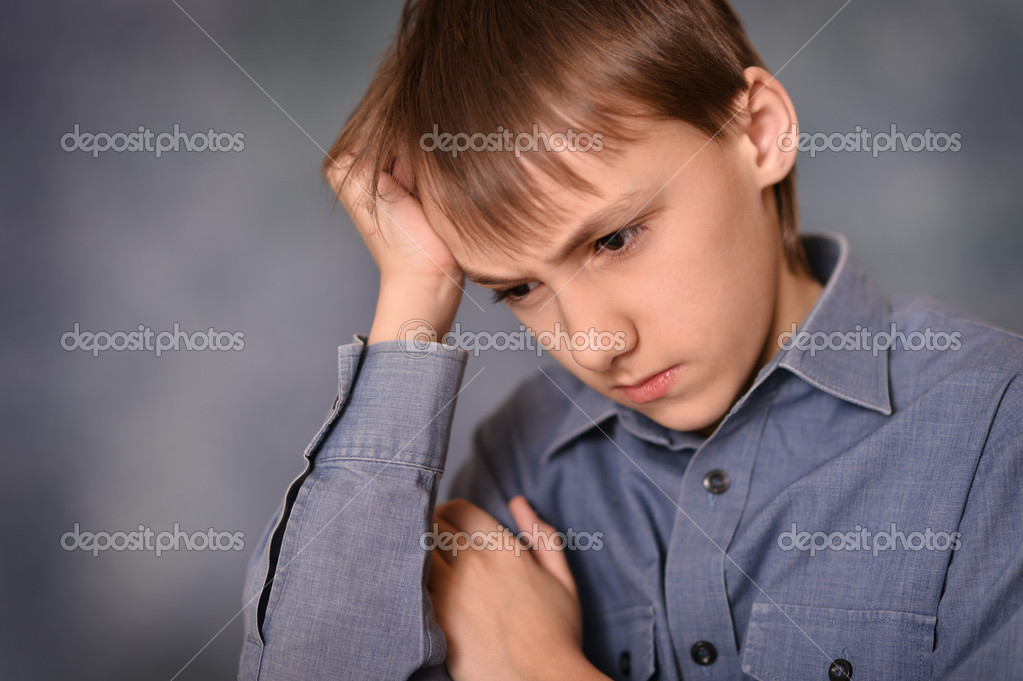 Sad little boy Stock Photo by ©aletia 29184675
