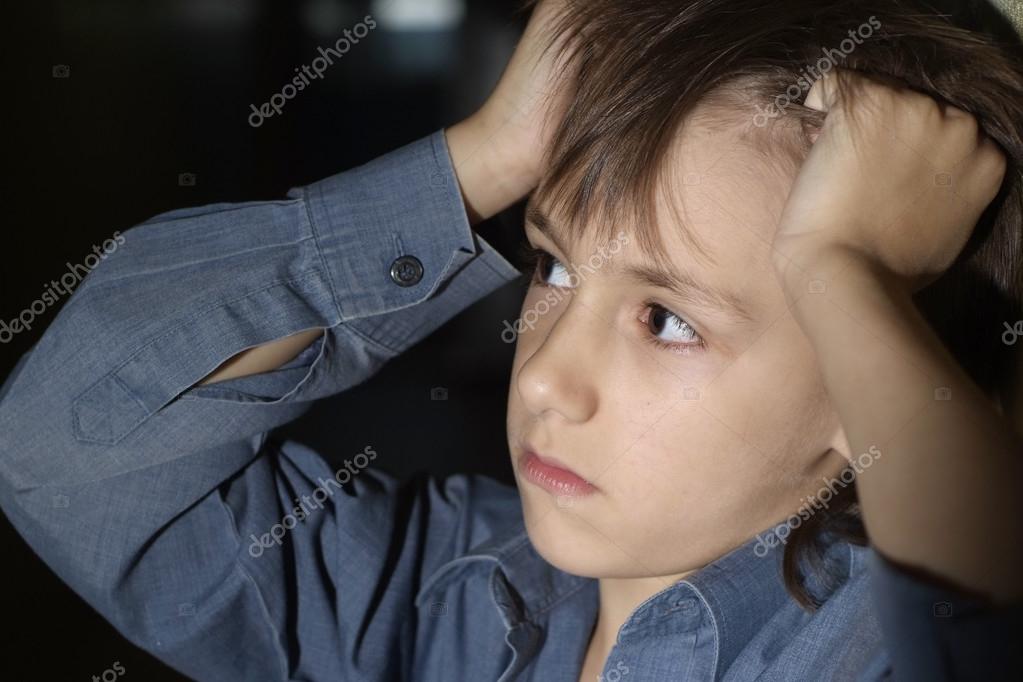 Scared boy Stock Photo by ©aletia 30478693