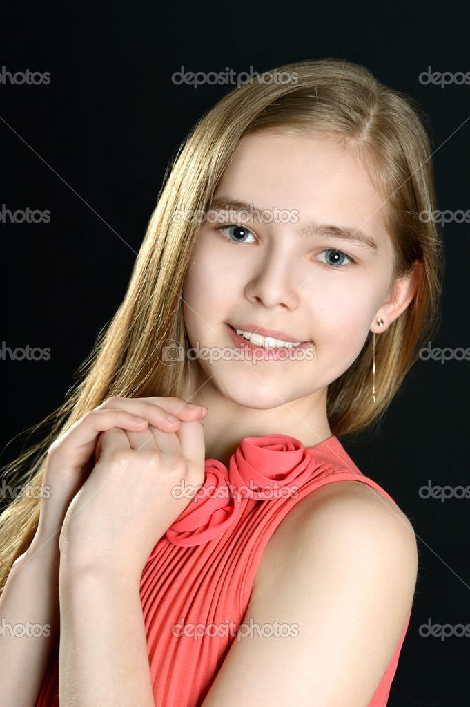 Süßes Junges Mädchen Stockfoto © Aletia 30736147