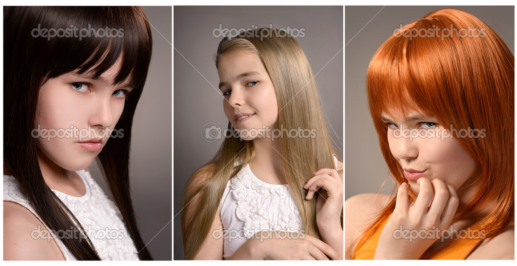 Different hair color — Stock Photo © aletia #30736403