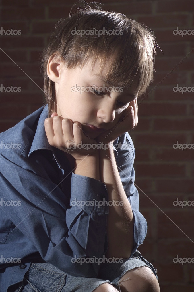 Sad boy Stock Photo by ©aletia 32462969