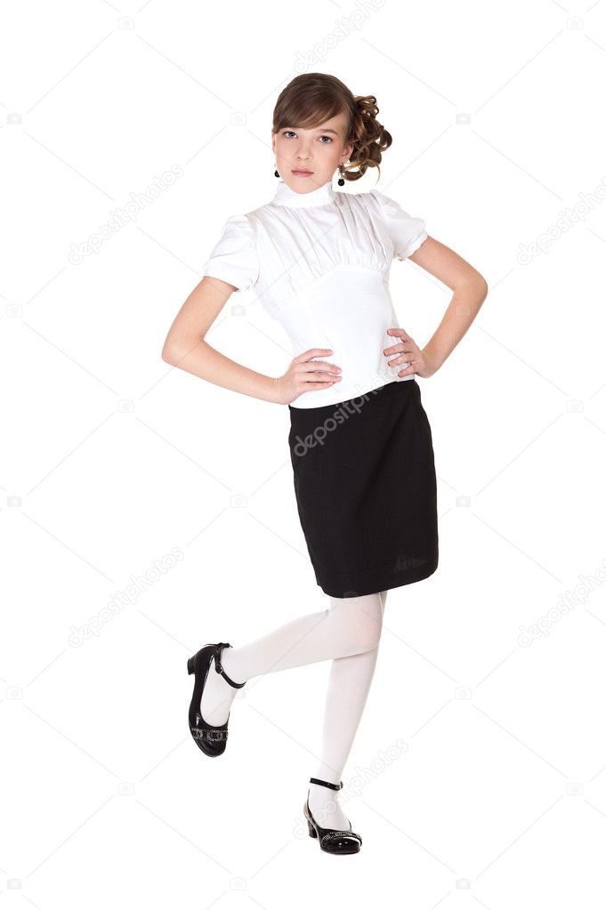 Portrait of a young pretty business woman — Stock Photo © aletia #33355325 Portrait of a young pretty business woman — Stock Photo © aletia #33355325