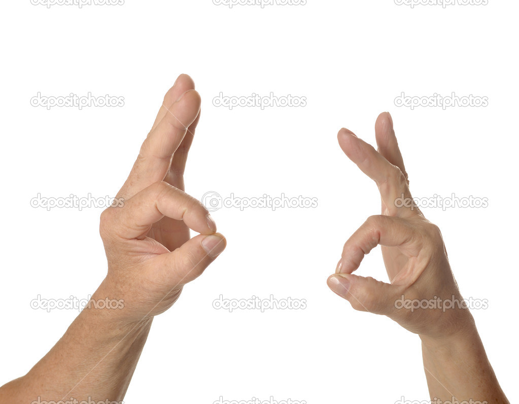 Two Hands OK signs — Stock Photo © aletia #44250433