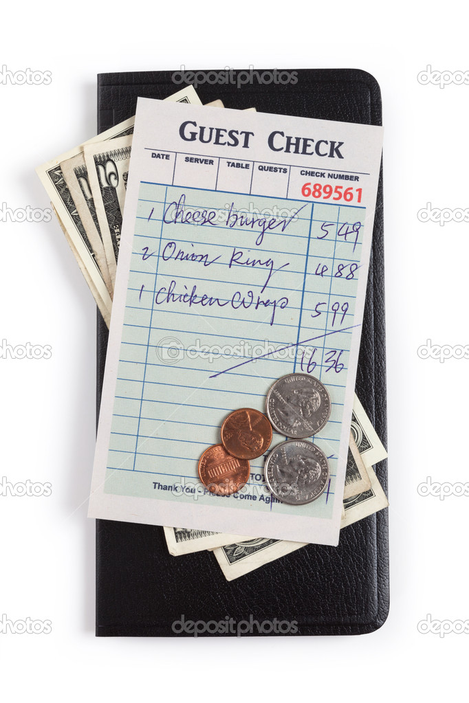 Guest Check and dollar — Stock Photo © Devon #22195593