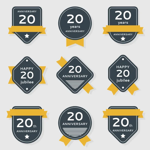20th anniversary banner Vector Art Stock Images | Depositphotos