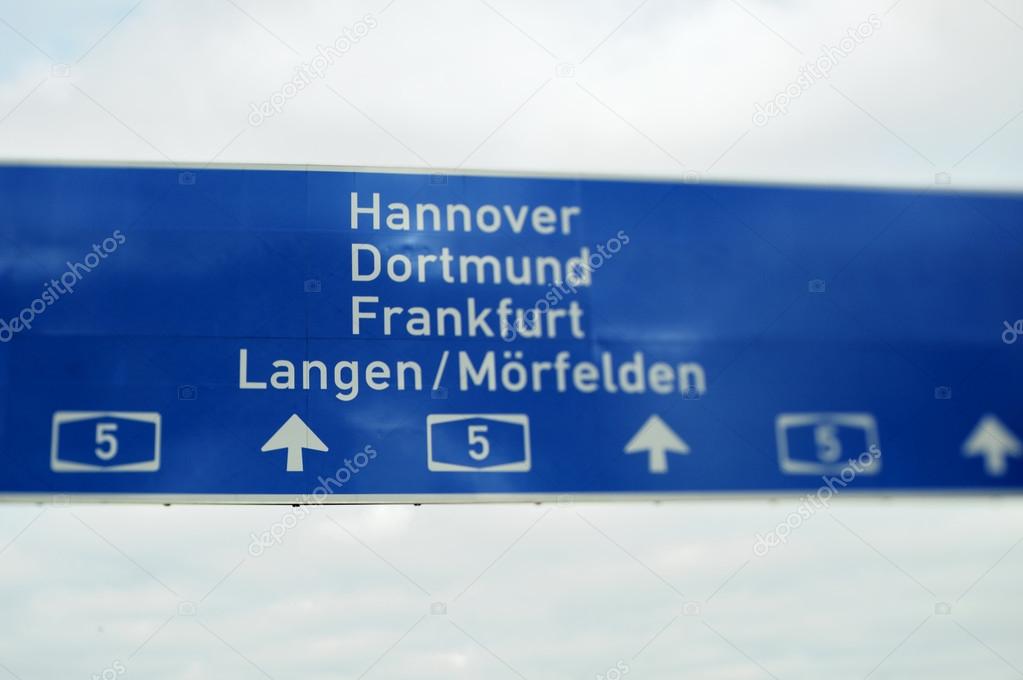 German highway sign Stock Photo by ©ifeelstock 19619719