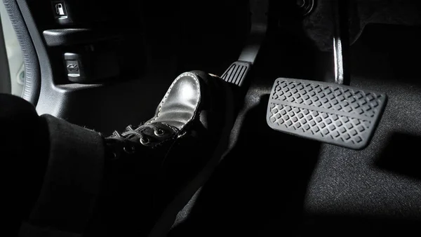 Pressing brake pedal Stock Photos, Royalty Free Pressing brake pedal ...