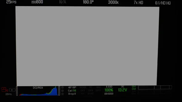 Video recording interface. VDO production recording camera viewfinder ...