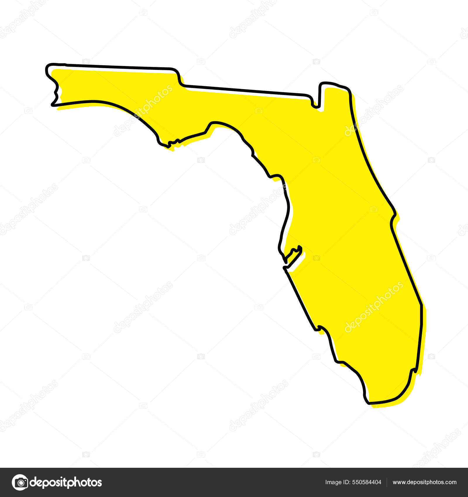 Florida State Map Outline