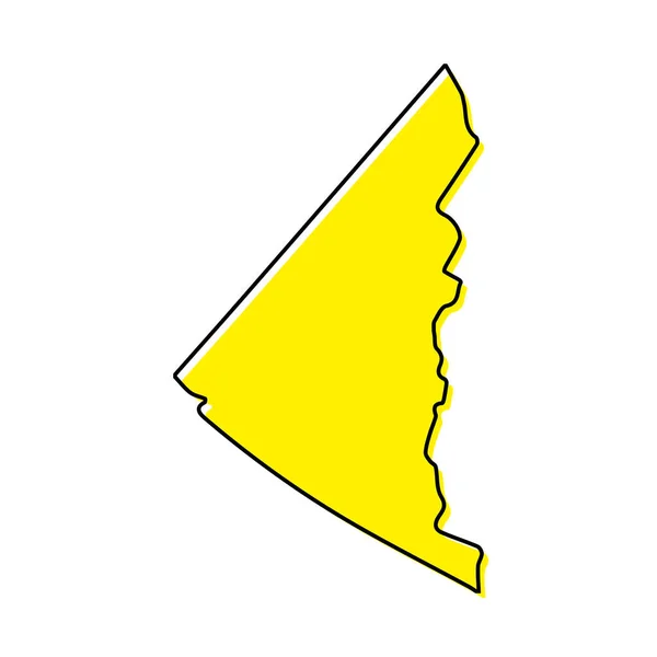 Yellow Triangle Outline