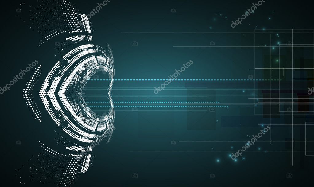 Abstract space star technology background Stock Vector Image by ©vska ...