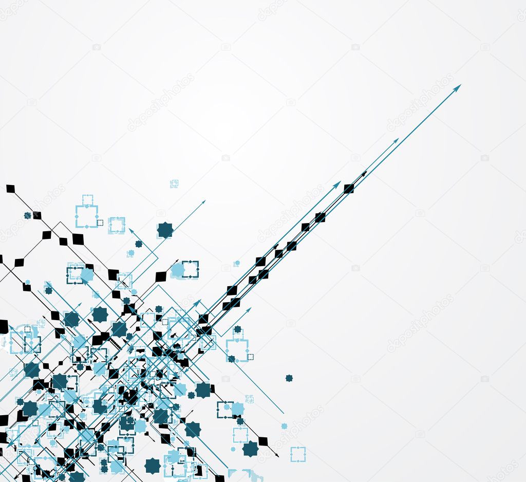 Abstract concept nano computer technology business background Stock ...