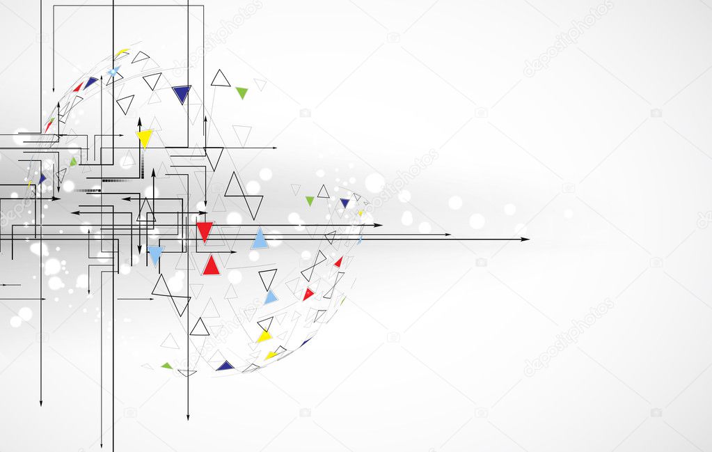 Triangle composition internet computer technology business solut Stock ...