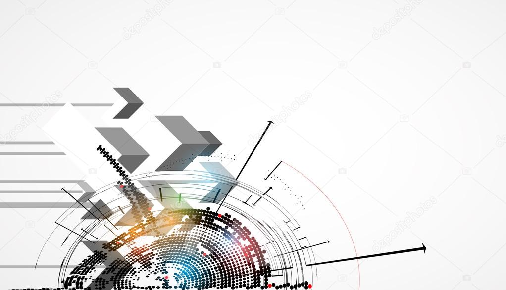 Global infinity computer technology concept business background Stock ...