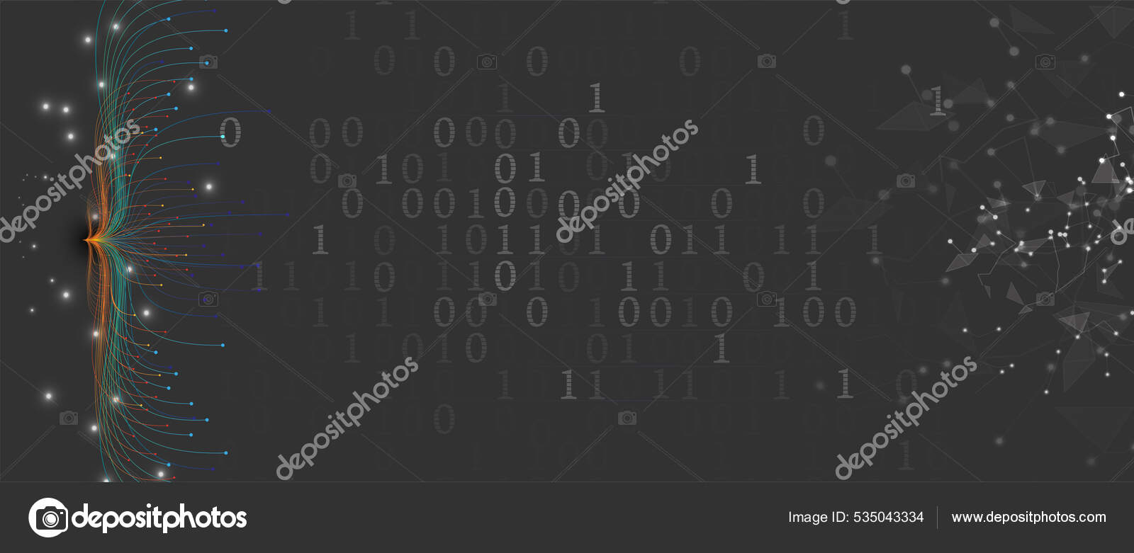 Neural Network Concept Connected Cells Links High Technology Process Abstract Stock Vector Image