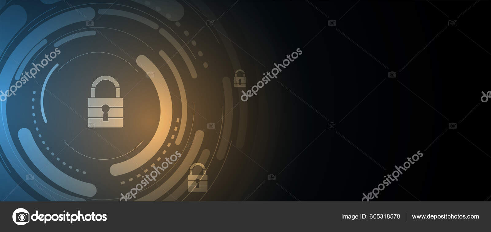 Internet Digital Syber Security Technology Concept Business Background ...